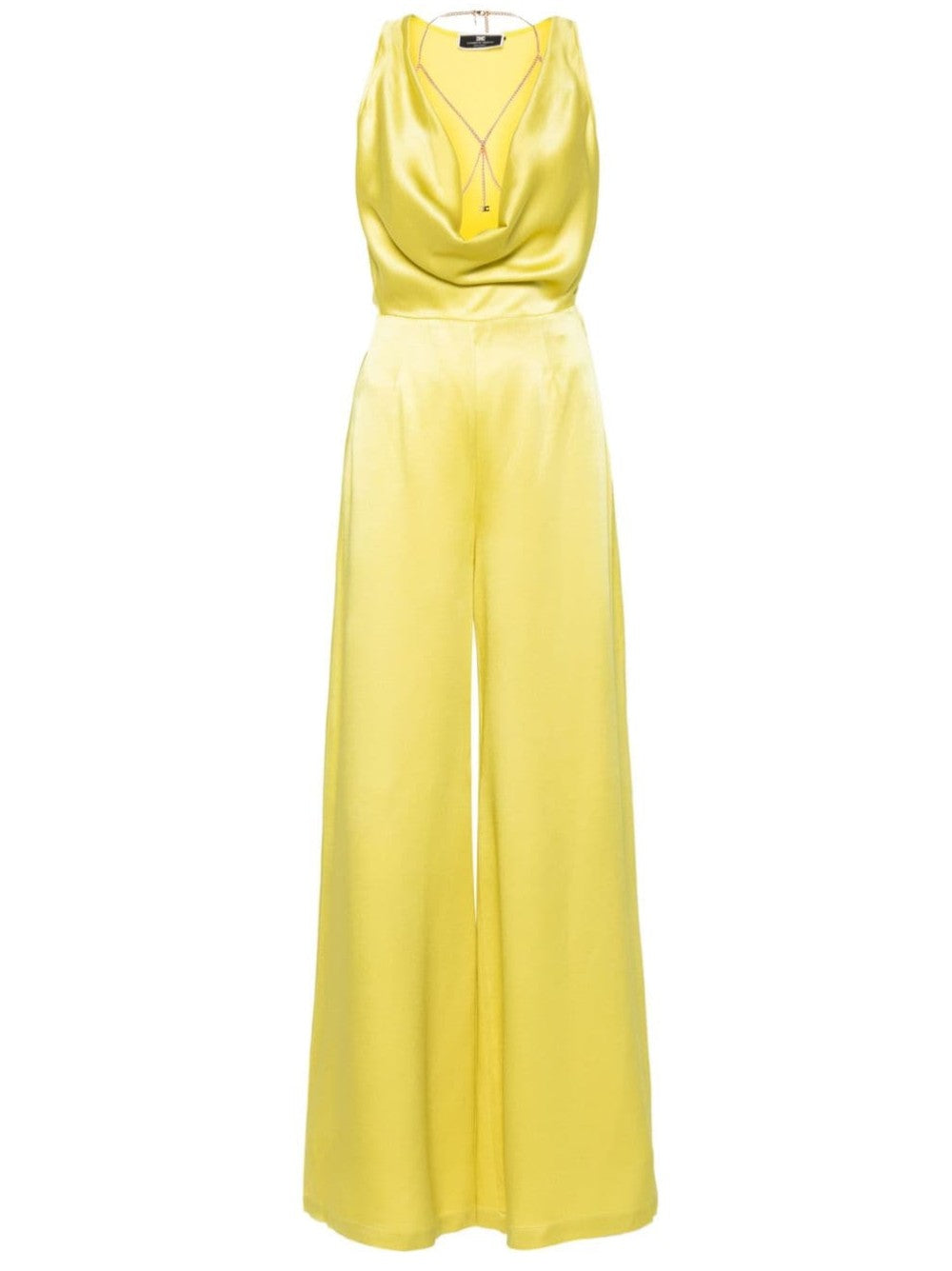 Draped suit with pants at the palace